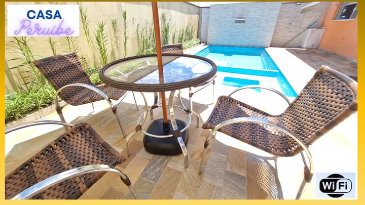 Casa Em Peruíbe Com Wi-fi E Piscina - Peruíbe