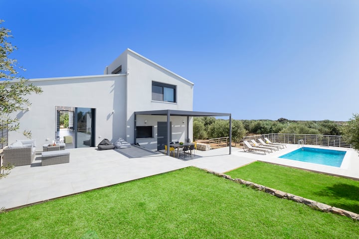 Villa In Chania With Sea View - Elixsea Villa - Chania