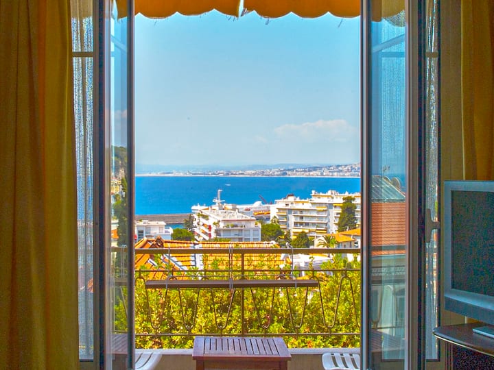 Appartement Vue Mer 10 Min Du Port Parking Gratuit - Villefranche-sur-Mer