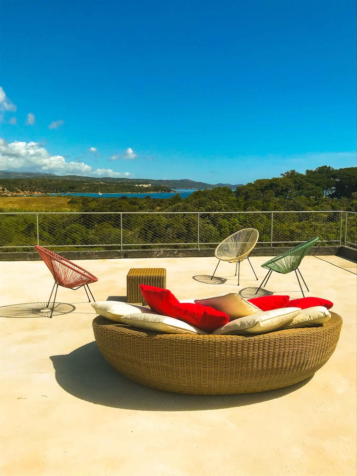 Villa Corvine - Esprit Moderniste Avec Piscine - Bonifacio