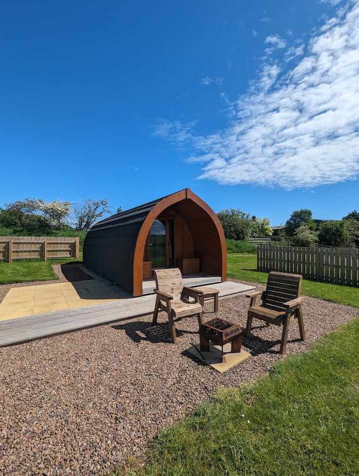 Cedar - Luxury En Suite Glamping Pod (No Hot Tub) - Eyemouth