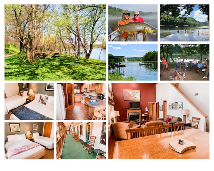 Large Group Lodge On White River 13 Beds/20 Ppl - Bull Shoals, AR