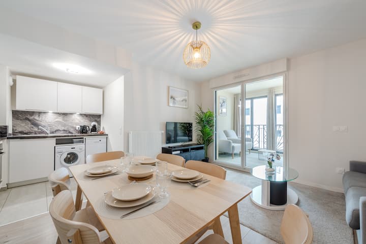 L'eden ~ T2 Neuf Loggia ~ Parking/rer A/disneyland - Chessy