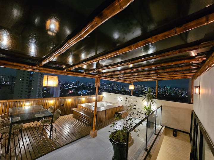 Flat Com Serviço! Cobertura E Vista Exuberante! - São Paulo