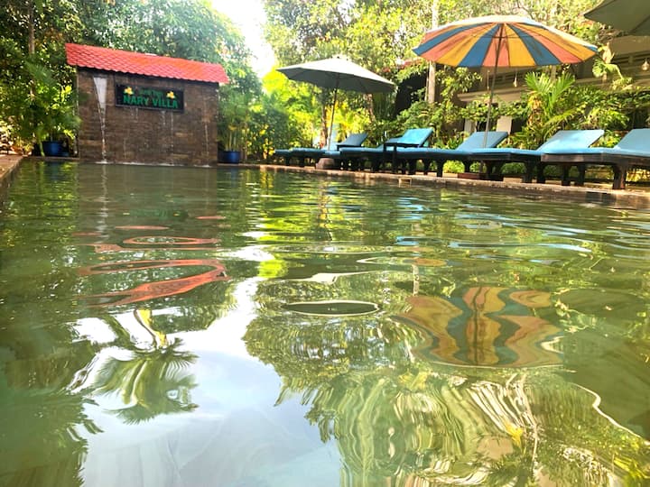 1-bedroom For 4 Adults +Free Breakfast@ Nary Villa - Cambodge