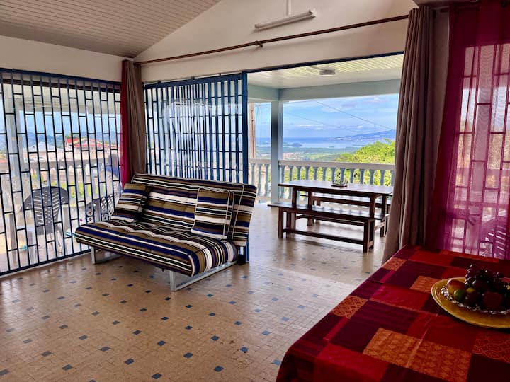 Villa Chaleureuse De 3 Chambres + Vue Imprenable - Martinica