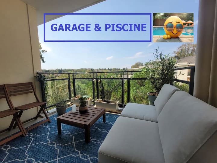 Cosy Et Lumineux T2 Avec Balcon, Garage Et Piscine - Écully
