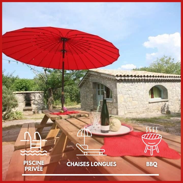 Mazet Dans La Nature & Piscine Privée (11 à 13 P.) - Francia