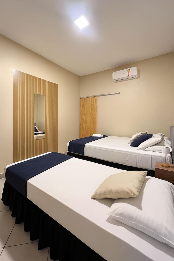 Pousada Casa Rosada | Apto 04 Triplo - イリャベラ