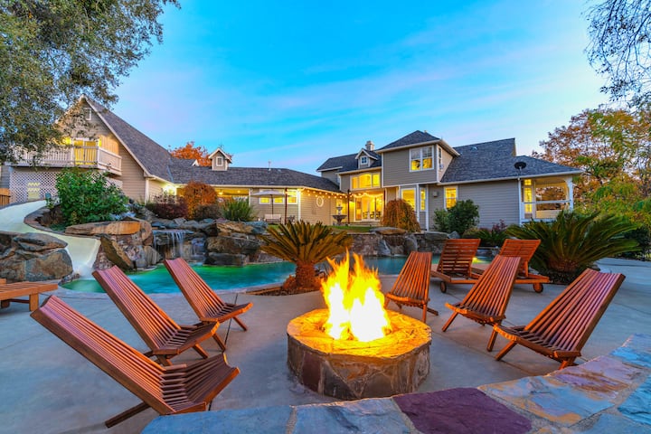 Rockslide Pool+hot Tub+fire Pit | Luxury Estate - Sutter Creek, CA