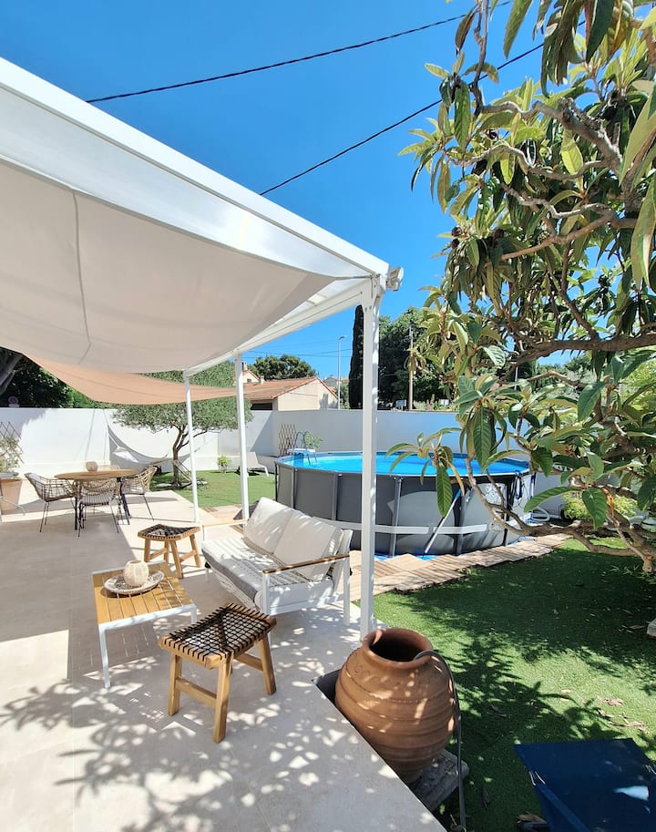 Maison Climatisée Avec Piscine à 5 Min De La Mer - Martigues