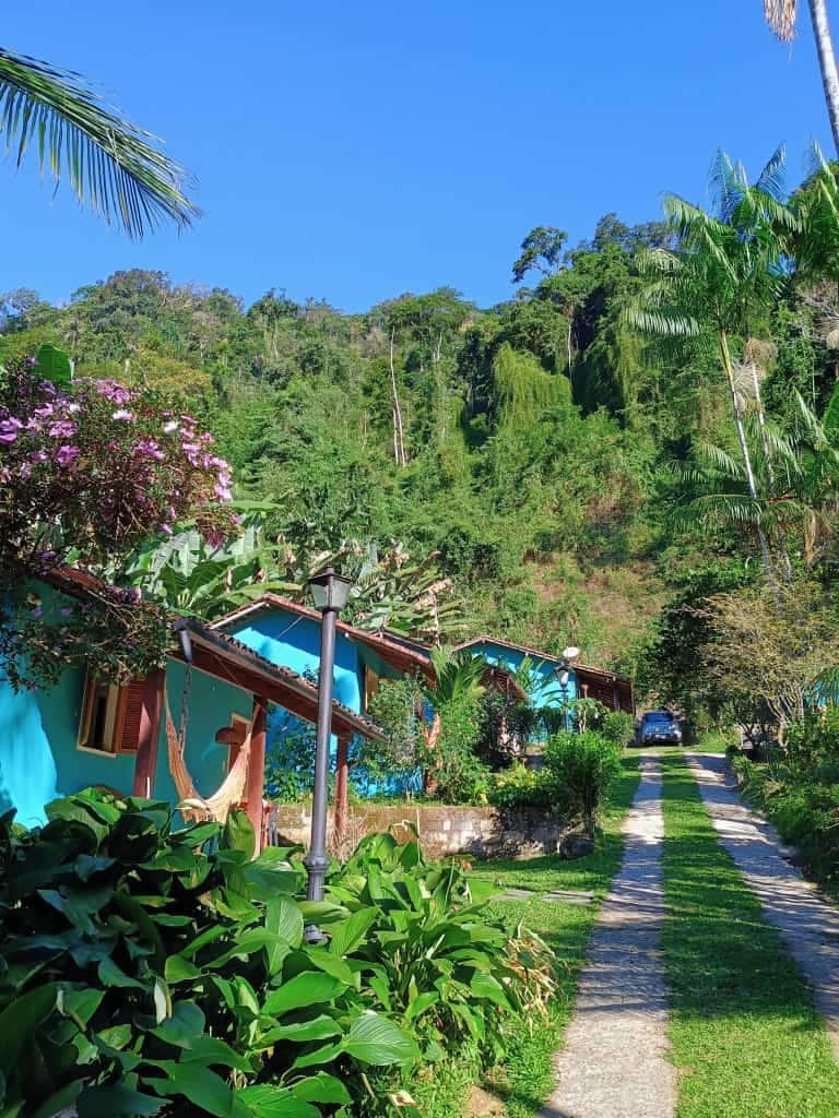 Chalet with kitchen pool next to exuberant waterfall1 - Tiny houses for ...