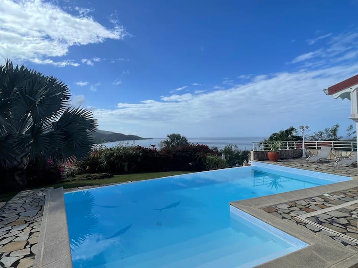 Villa Mer Des Caraibes, Piscine Privée, Vue Mer - Guadalupe