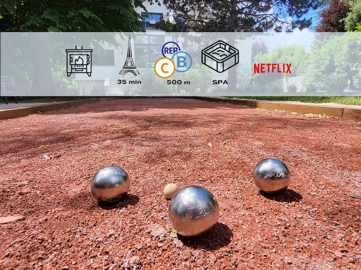 Magnifique Villa: Spa & Sauna & Pétanque & Jeux - Cachan