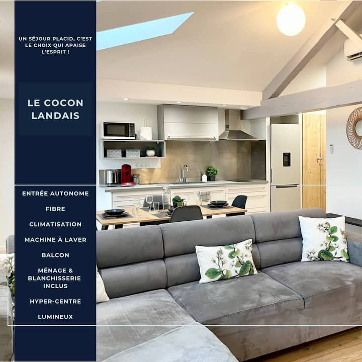 Le Cocon Landais - Clim - Balcon - Central - Mont-de-Marsan