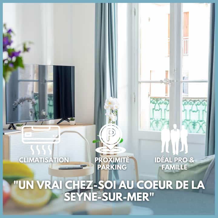 Le Garibaldi –Parking | Centre-ville -Calme & Cosy - La Seyne-sur-Mer