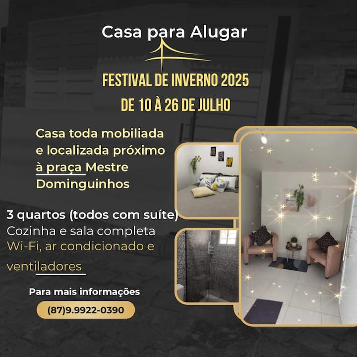 Casa Agradável Para Temporada, Em Garanhuns. - São João