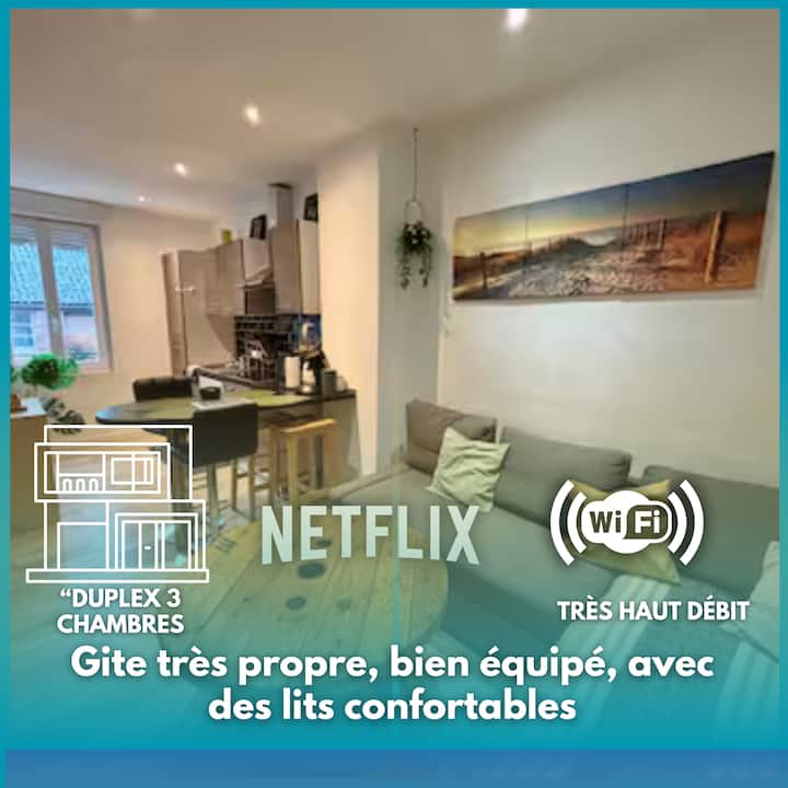 •Le Duplex 3 Chbres• Proche Gare & Centre Ville - Amiens