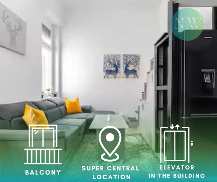 Soho-heritage District Studio W Ac & Balcony By Nw - Budapest