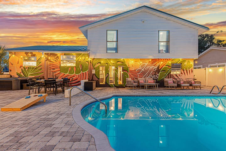 No Fees~heated Pool~pickleball~hot Tub~game Room - 坦帕