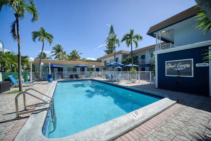 Amazing Studio 2 Beds Full Kitchen 1 Blk Frm Beach - Lauderdale-by-the-Sea Beach, FL
