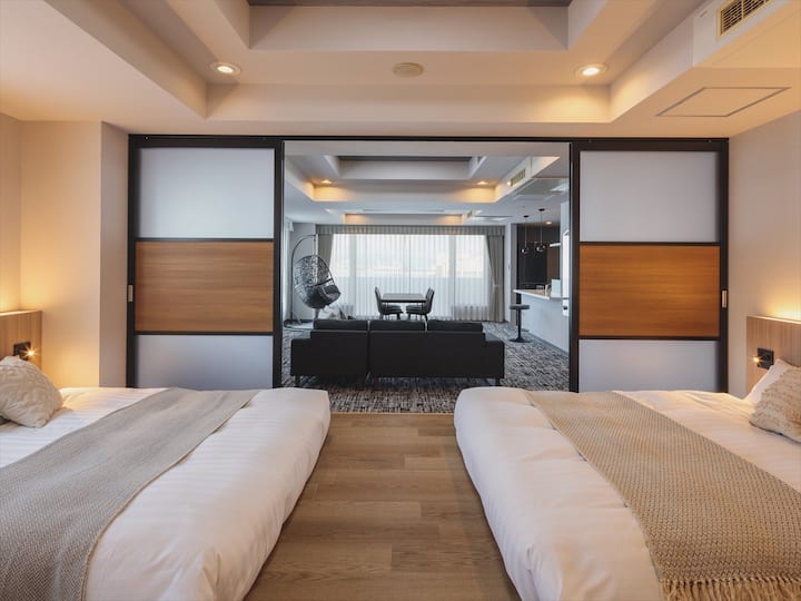 家族旅行・グループ滞在向け最大8名滞在可能 - グランスイートルーム - Hakodate