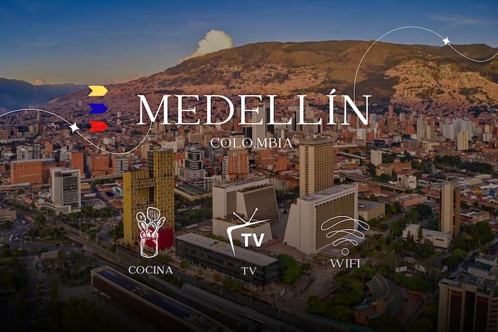 Apt +Laundry+ac+wifi+petfriendly @Medellin - Medellín