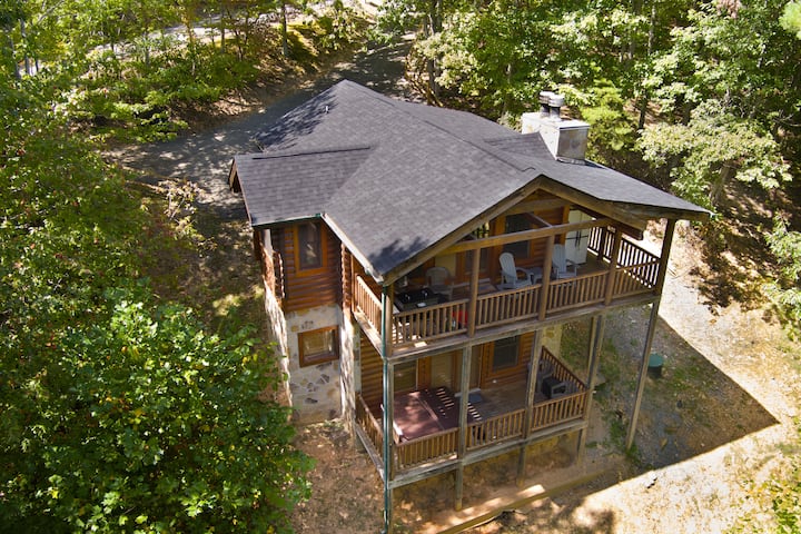 Briar Brook - Private Smoky Mtn Luxury Log Home - Townsend, TN