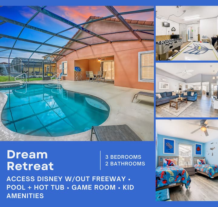 Mins To Disney | Private Oasis W/ Pool + Hot Tub - フロリダ州