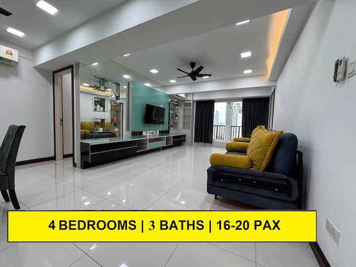 4 Bedrooms @ Plaza Berjaya(16pax-20pax ) - Kuala Lumpur