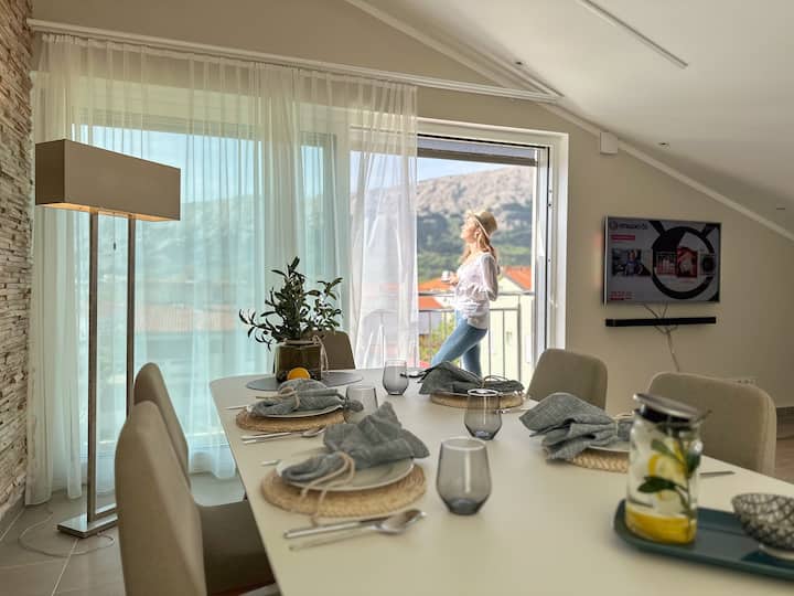 Apartment Baska Kiana - With Balcony & Sea View - Baška