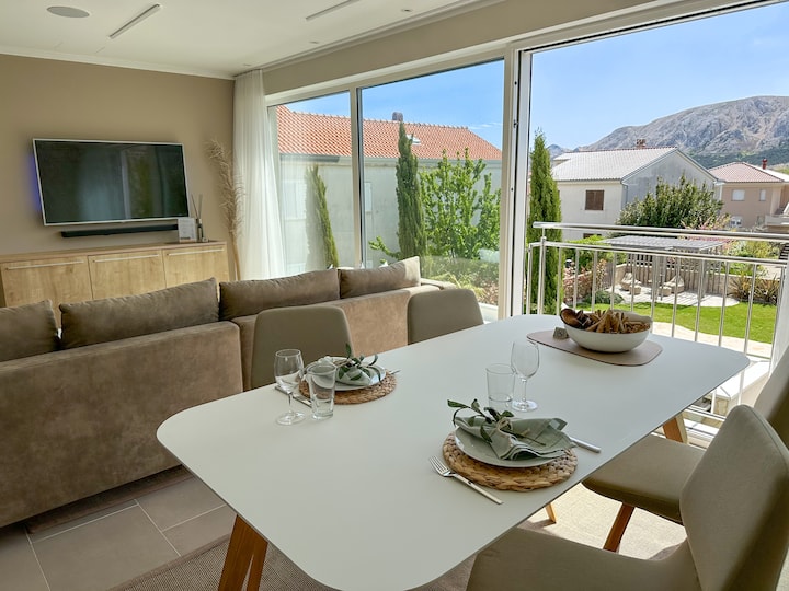 Apartment Baska Ella - Inkl. Balkon U. Poolblick - Baška