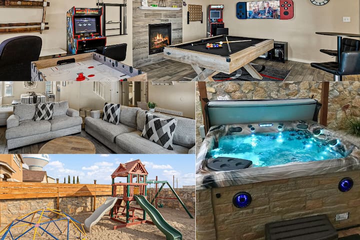 Charmingfarmhouse>6beds>jacuzzi>acrade>playground - 엘파소