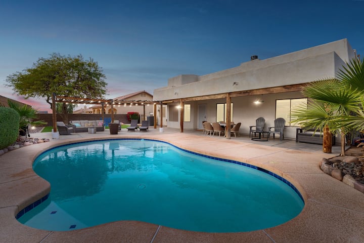 Private Desert Retreat | Pool, Arcade & Rv Parking - Yuma, AZ