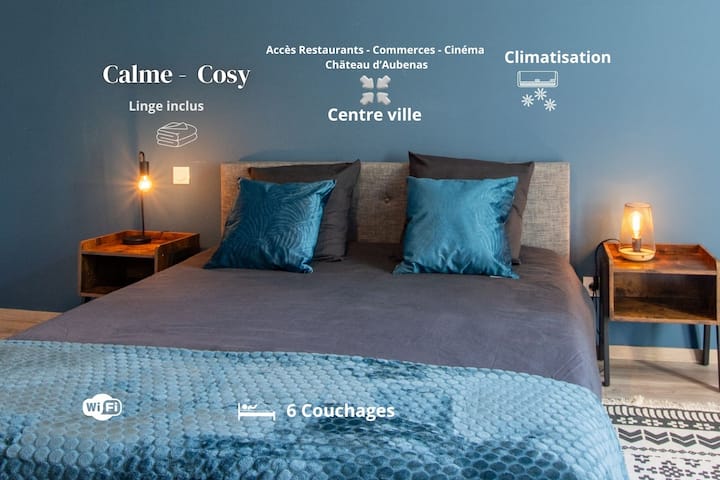 T4 Cosy - Centreville, Charme, Wifi >Château - Vals-les-Bains