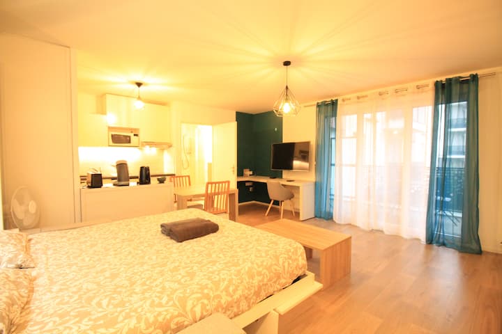 Disponible - 8mn Rerc Paris, Hôpital, Balcon Privé - Linas