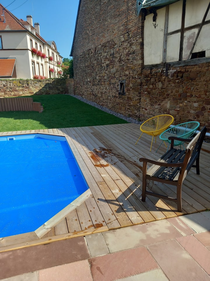 Maison Alsacienne, 12 Pers, Sauna,jacuzzi, Piscine - Lingolsheim