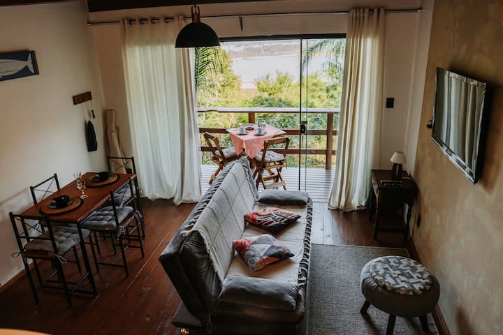 Refúgio Na Natureza: Cabana Com Vista Para O Mar - Garopaba