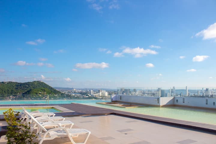 P7 Lujoso Apartamento Nuevo Con Piscina Infinita - Cartagena
