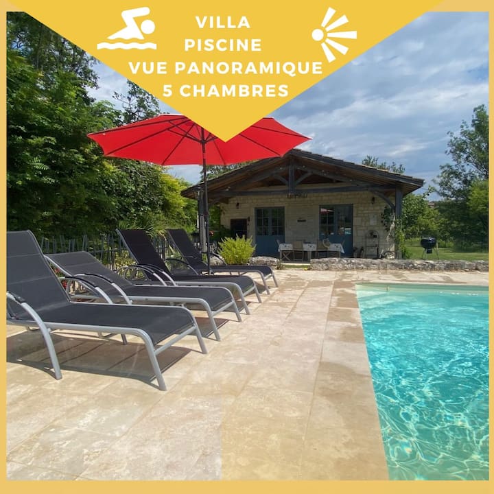 *Villa Caramel* Piscine - Vue - Lot