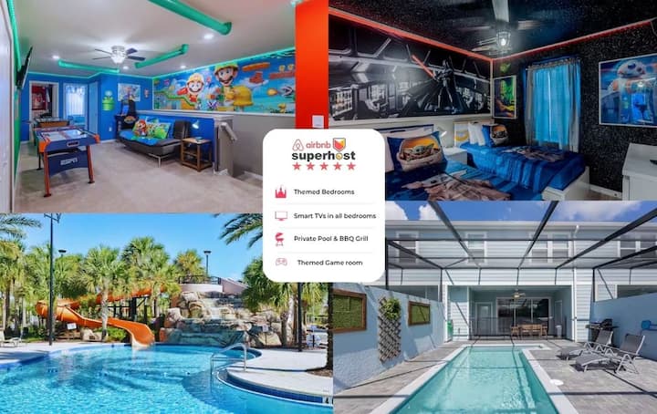 No Airbnb Fees! Pvt Pool/ Game Room /Resort 275821 - Haines City, FL