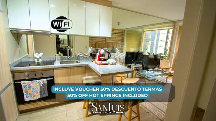 Studio Near Downtown With Balcony And Wifi - Pucon