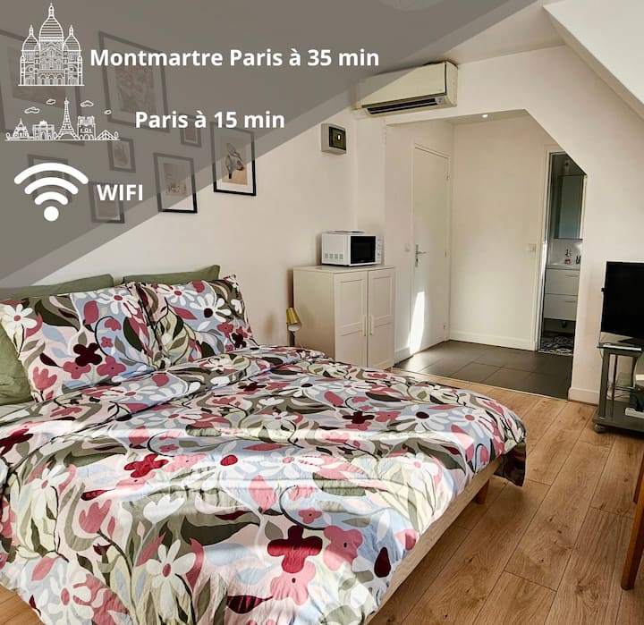 Studio Lavande: 15min Paris Rer E, - Noisy-le-Sec