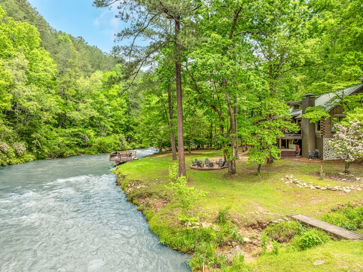 Grande Lodge-riverfront, Fiber, Hottub, Dog, Fish - Ellijay