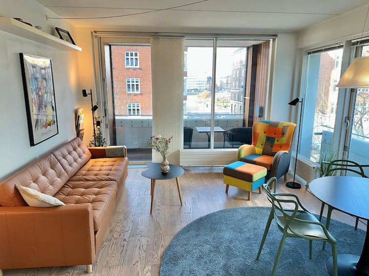 Harbour View, Balcony & Garage With Car Charger - Copenhagen