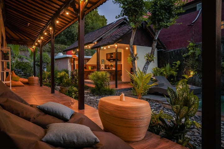 Villa Eden: Unwind In 2bdr With Prv Pool & Kitchen - Ubud