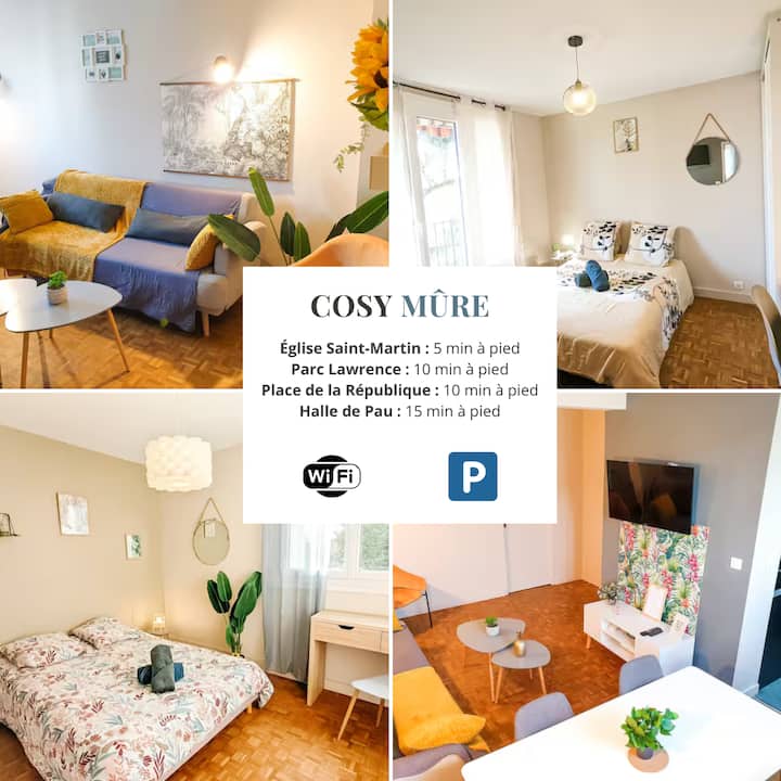 Cosy Mûre - T5 - Stationnement Gratuit - Pau