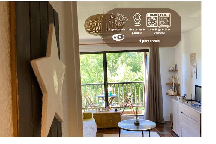 Studio Plein Sud Terrasse Serre Chevalier - Chantemerle