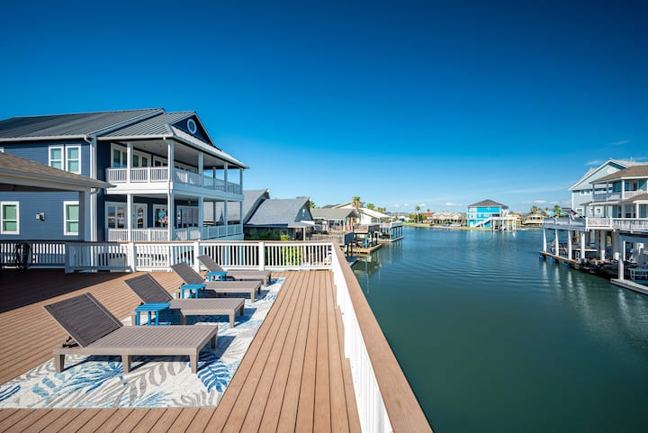 Agua Vista Waterfront Paradise/hot Tub/fish/kayaks - Galveston