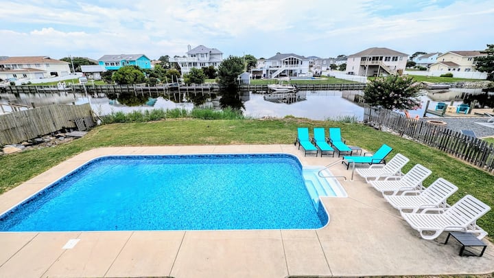 5br Waterfront 350ft-beach Salt Pool Reno 14 Guest - Virginia Beach, VA